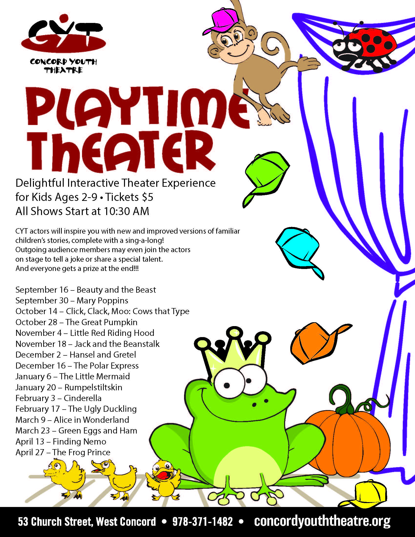 Performances and Events • Concord Youth Theatre